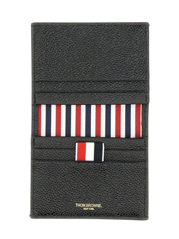Thom Browne Portacarte Pieghevole Con Logo