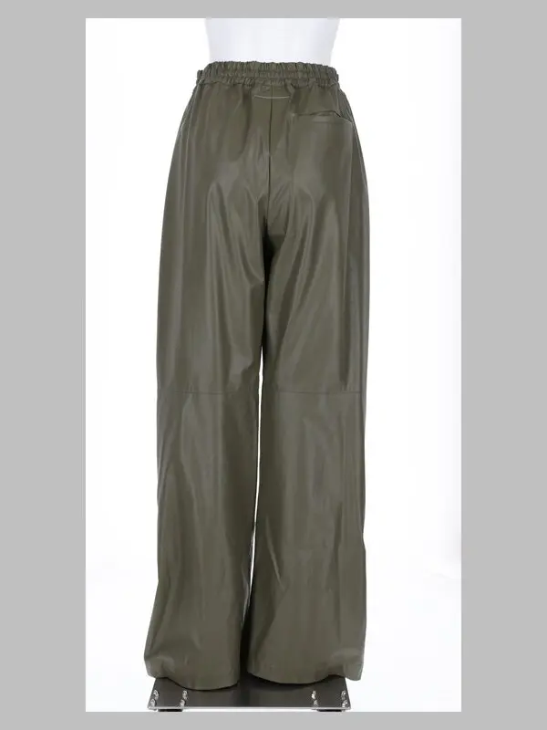 MAISON MARGIELA Pantalone Ampio In Ecopelle