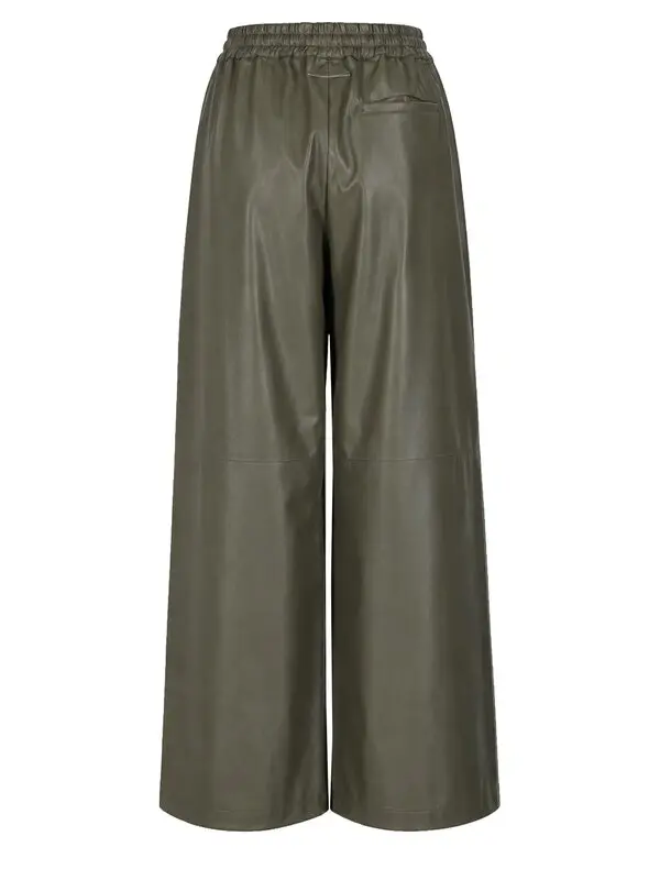MAISON MARGIELA Pantalone Ampio In Ecopelle