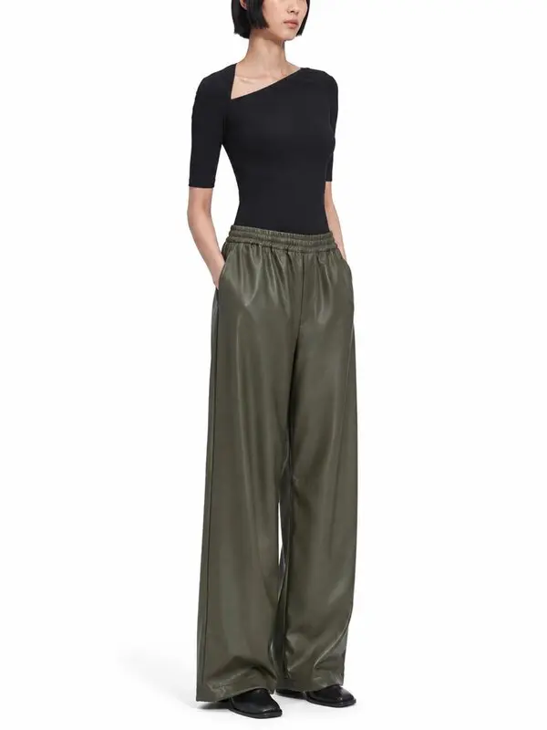 MAISON MARGIELA Pantalone Ampio In Ecopelle