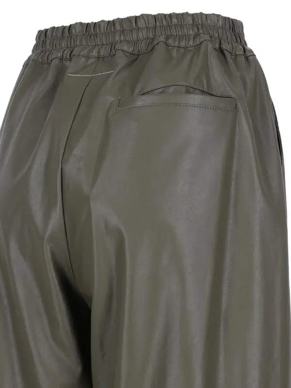 MAISON MARGIELA Pantalone Ampio In Ecopelle