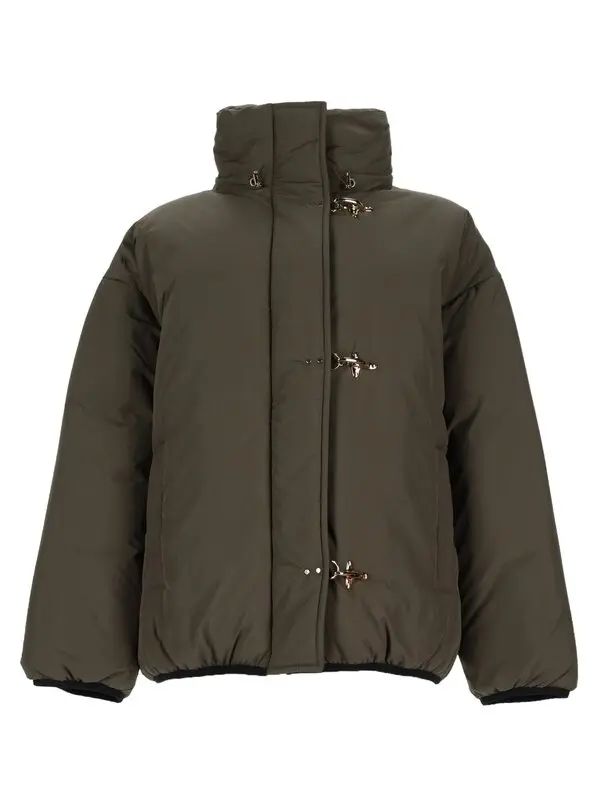 FAY Giacca Bomber 3 Ganci - Green