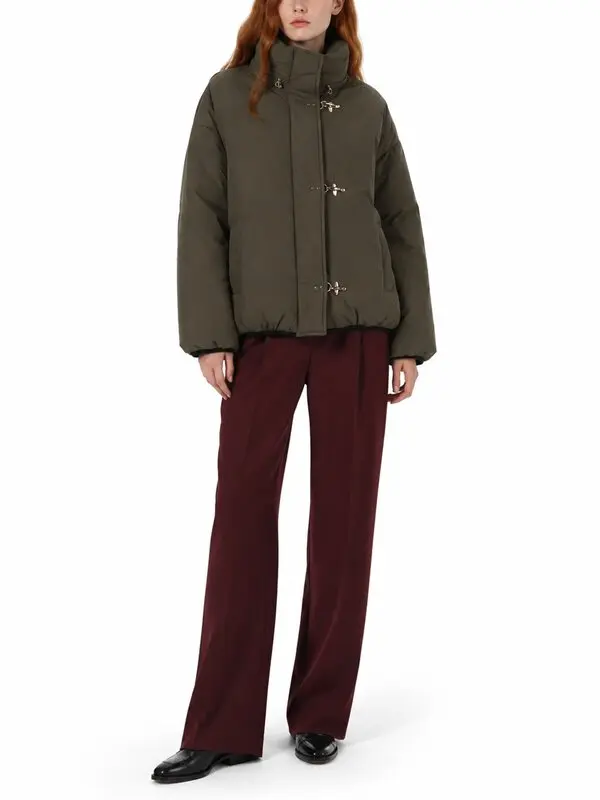FAY Giacca Bomber 3 Ganci - Green