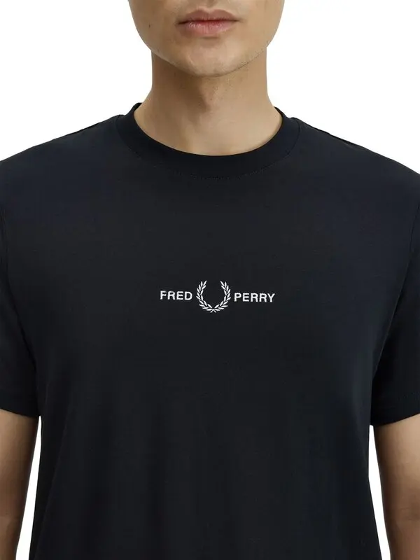 Fred Perry T-shirt Con Logo Ricamato