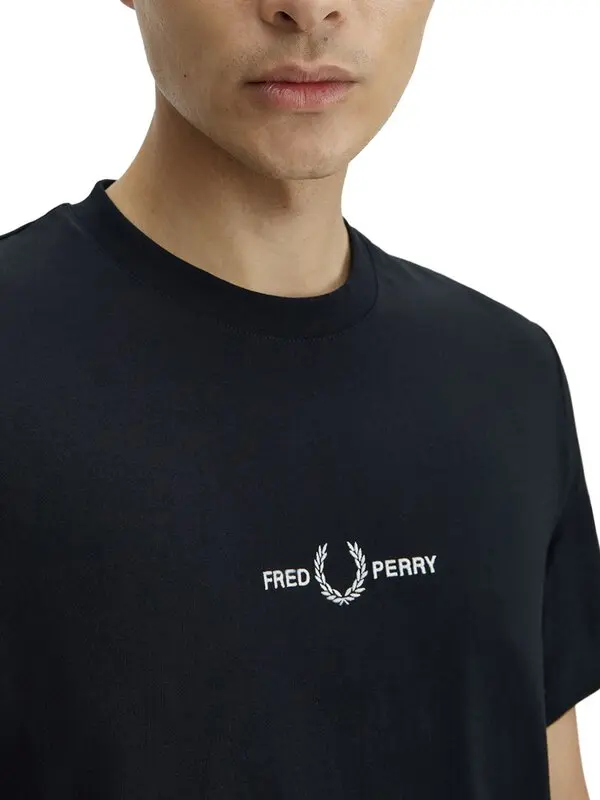 Fred Perry T-shirt Con Logo Ricamato