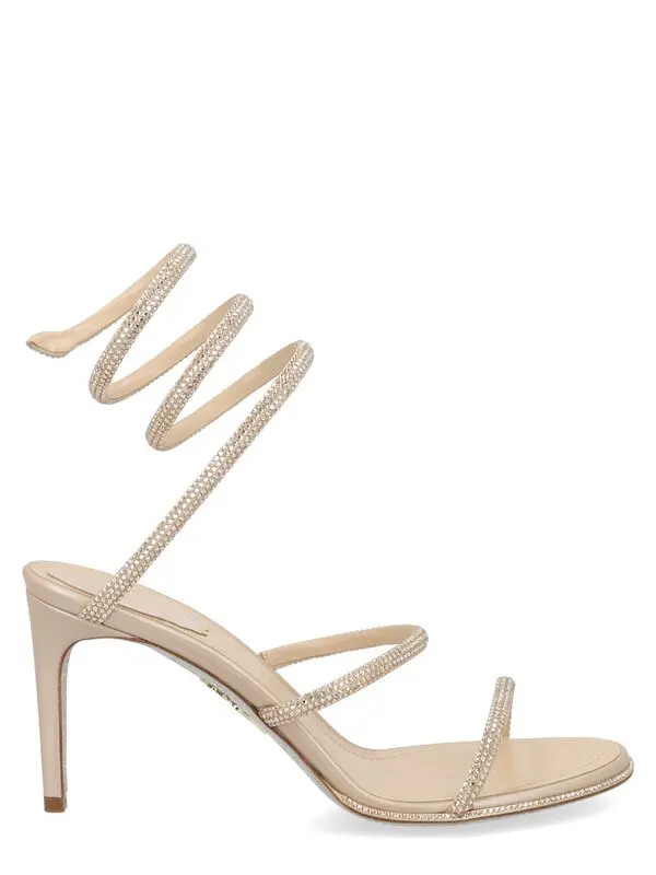 Rene Caovilla Sandalo "cleo" Con Tacco - Brown