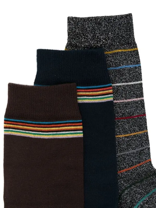 Paul Smith Spots Socks 3pack - Multicolor