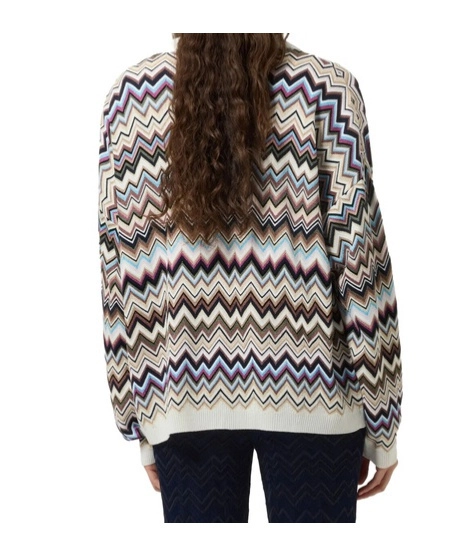 Missoni Zigzag-knit V-neck Cardigan