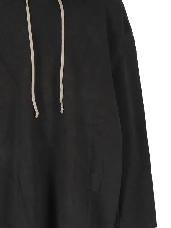 Rick Owens Drawstring Raw-cut Hoodie