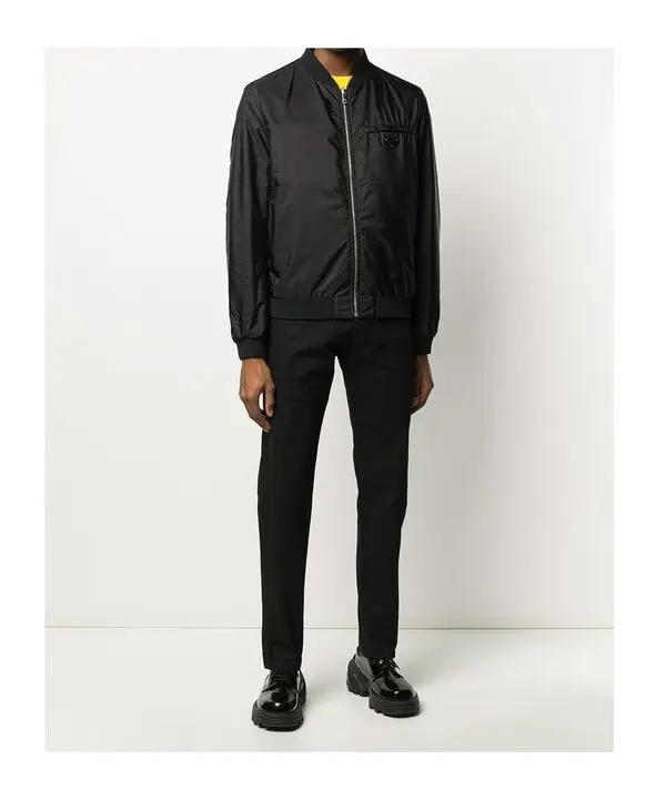 Prada Long-sleeved Leather Jacket