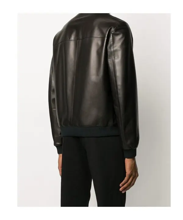 Prada Long-sleeved Leather Jacket