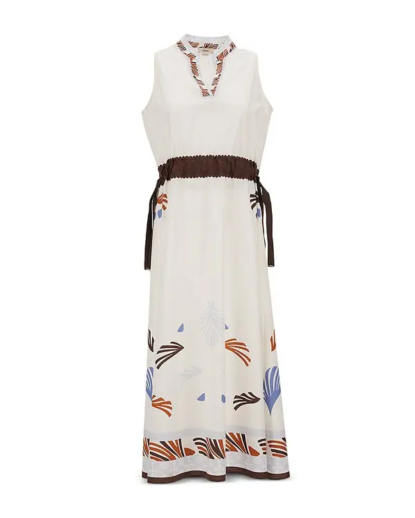 Herno Printed Cotton Sleeveless Dress - Multi