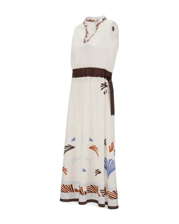 Herno Printed Cotton Sleeveless Dress