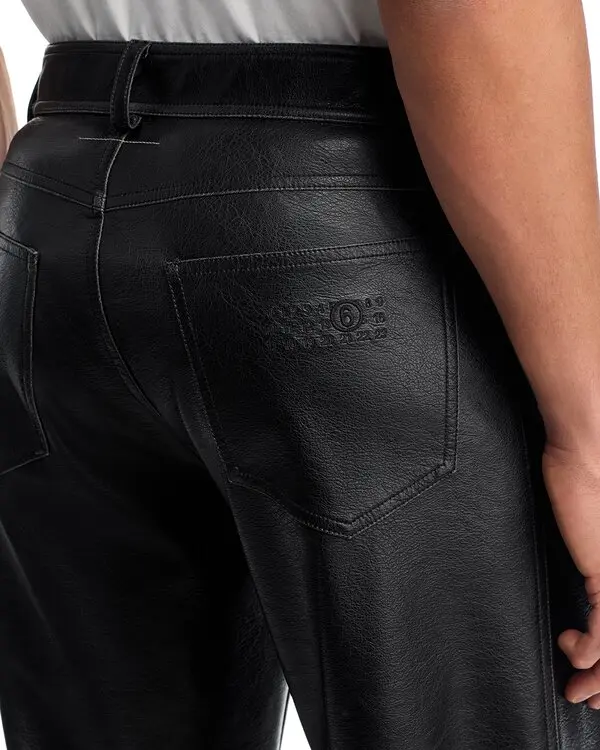 MAISON MARGIELA Straight Fit Coated Jeans