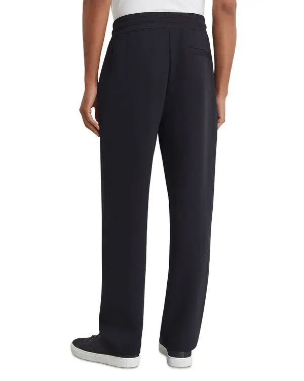 REISS Form Straight Fit Drawstring Jogger Pants - Navy