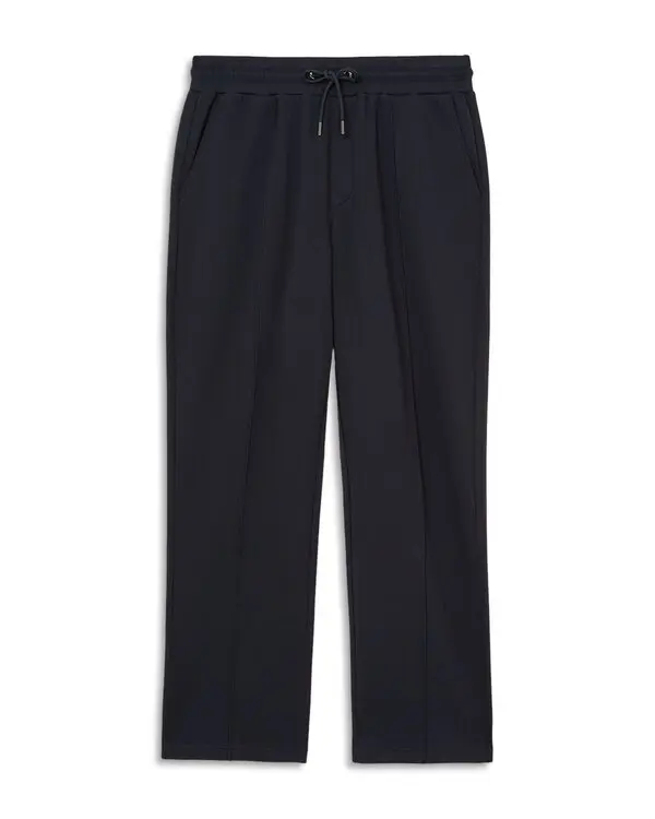 REISS Form Straight Fit Drawstring Jogger Pants - Navy
