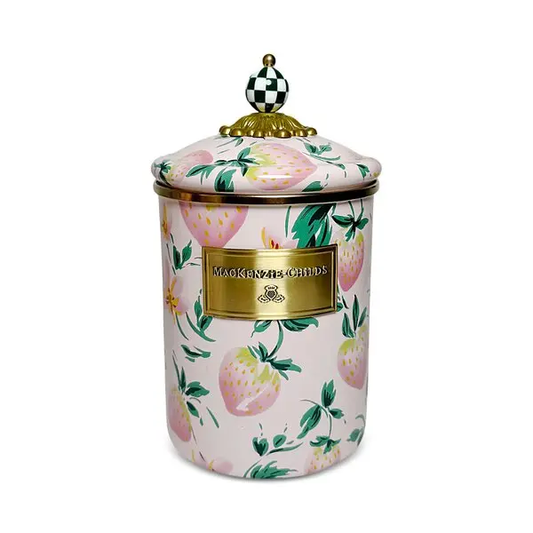 MACKENZIE-CHILDS Strawberry Medium Canister