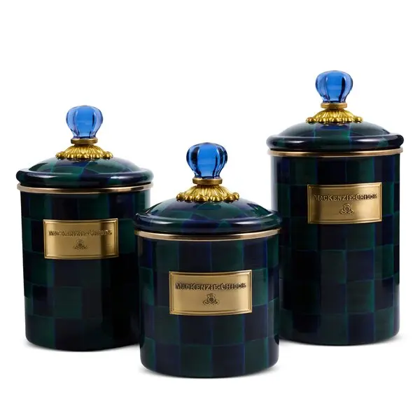 MACKENZIE-CHILDS Check Canister, Set Of 3