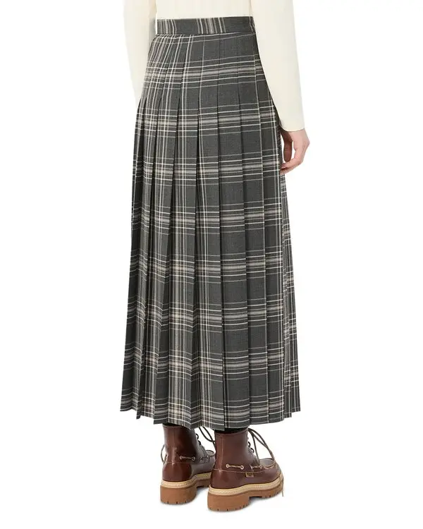 Max Mara Wkdprisma Stretch Wool Twill Wrap Skirt