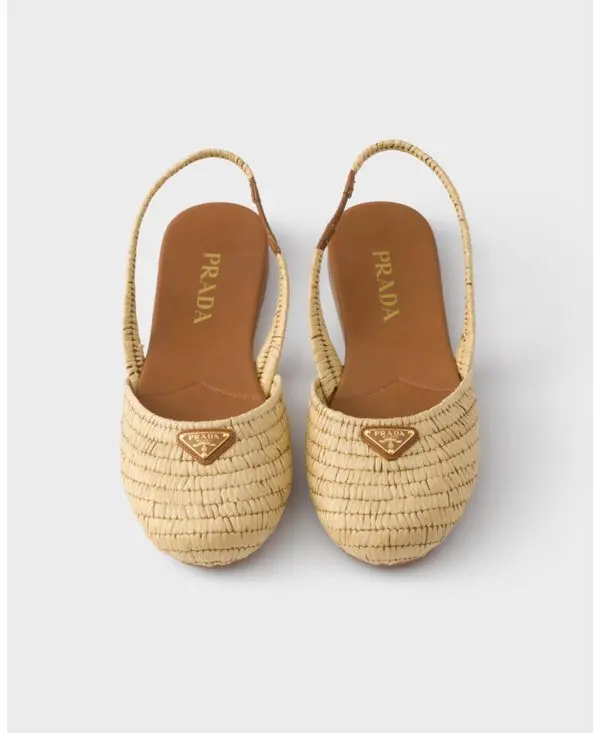 Prada Crochet Slingback Flats