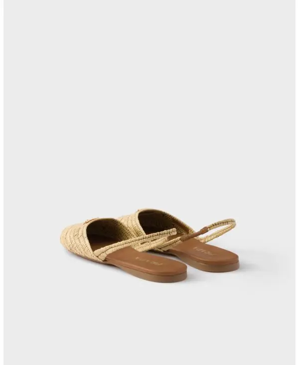 Prada Crochet Slingback Flats