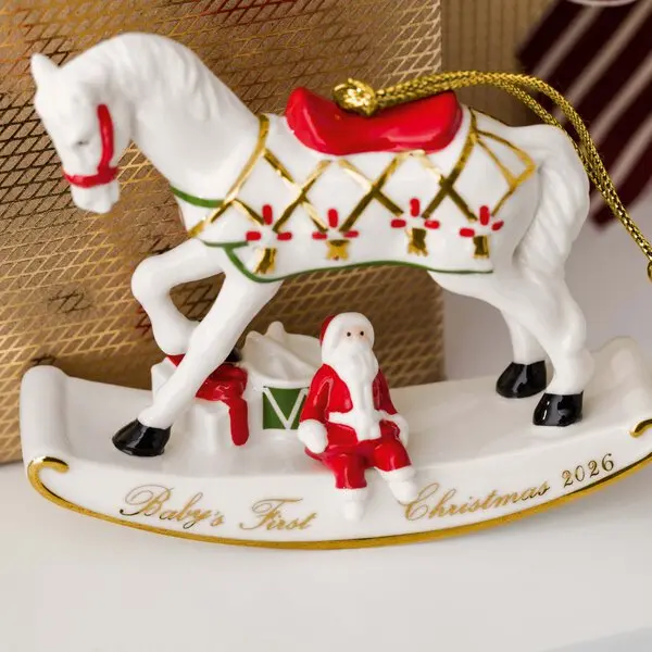 VILLEROY & BOCH Christmas Classics 2026 Rocking Horse Ornament