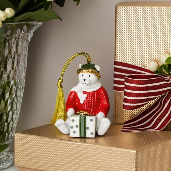 VILLEROY & BOCH Christmas Classics 2026 Teddy Bear Ornament