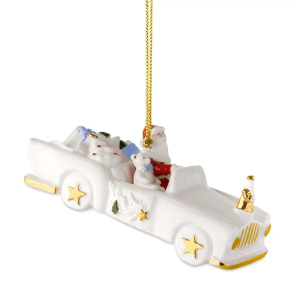 VILLEROY & BOCH Christmas Classics 2026 Santa In Car Ornament