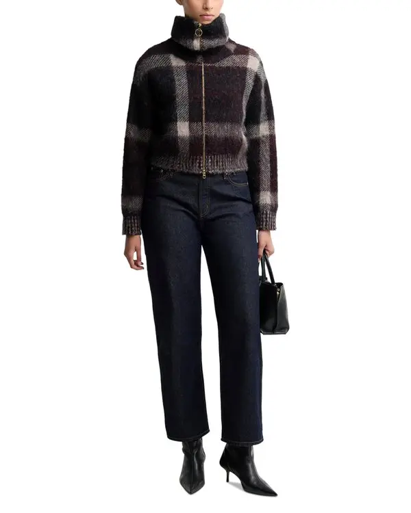 Barbour Carville Tartan Jacquard Bomber Jacket