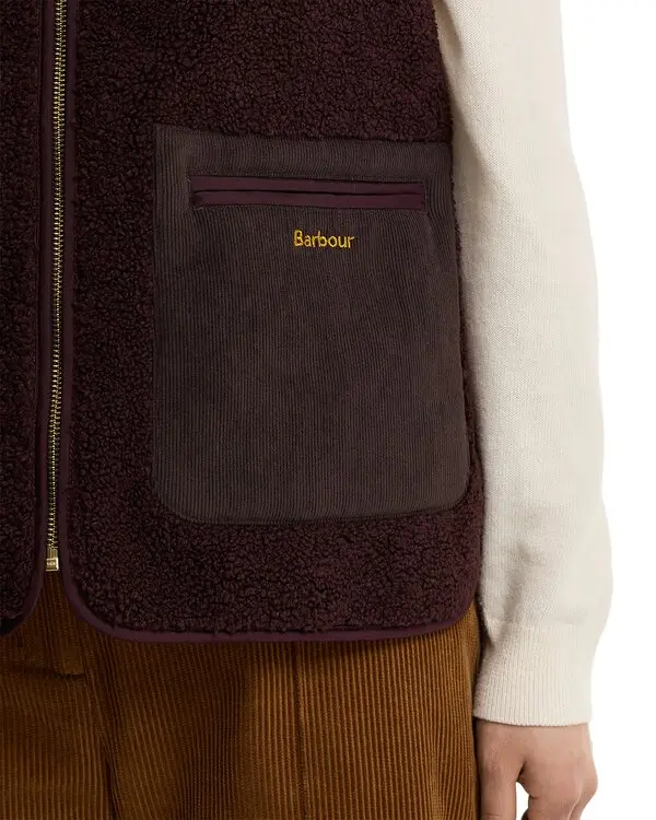 Barbour Bainford Fleece Vest - Fig
