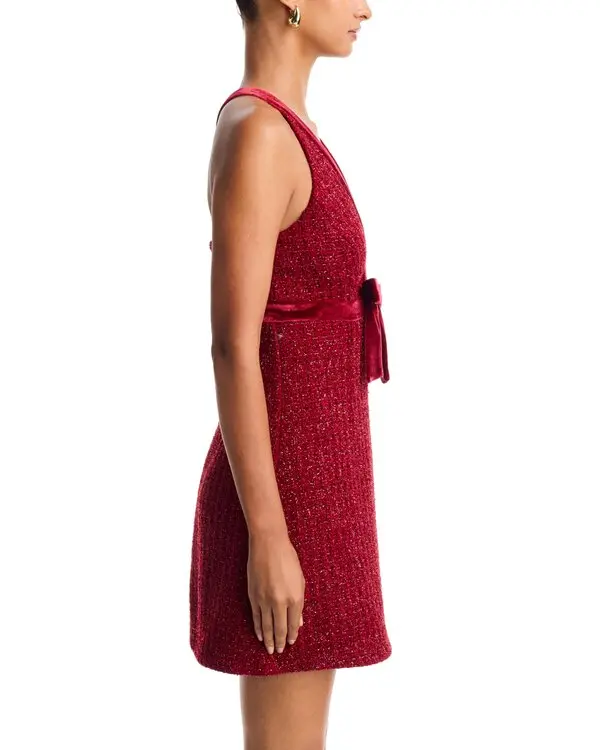 Aqua Sleeveless Tweed Bow Detail Dress Exclusive