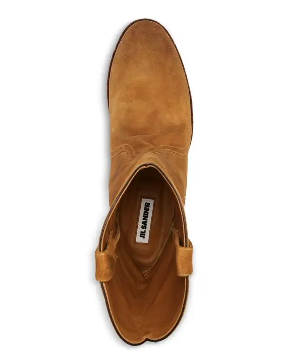JIL SANDER Bruce Suede Boots - Walnut