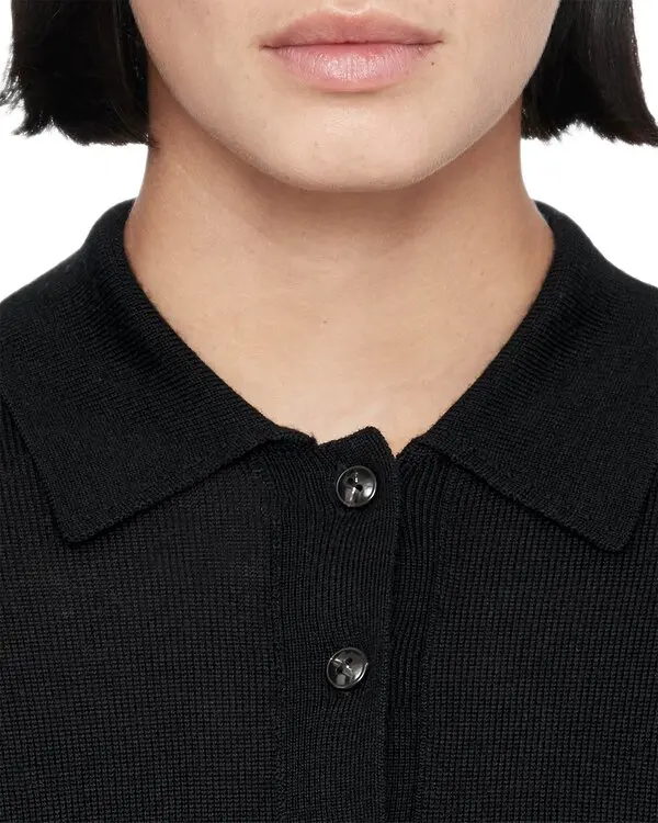ALLSAINTS Coyte Wool Button Front Dress