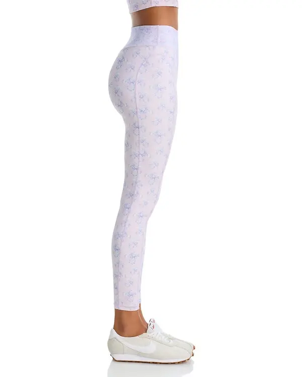 LoveShackFancy Rhosyn Seamed Leggings - Stonewash