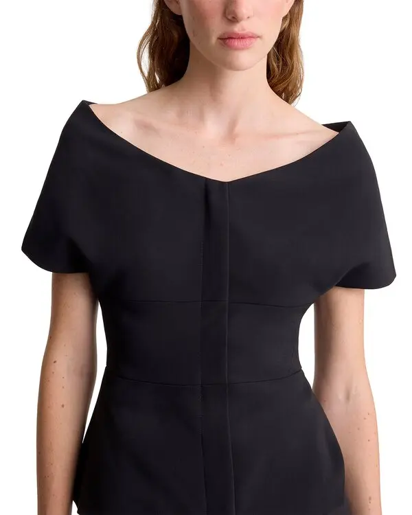 FFORME Dalia Paneled Off-the-shoulder Top