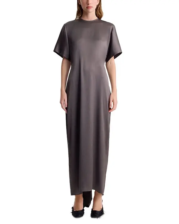 FFORME Imogen Fluid Seamless Draped Dress - Slate Grey