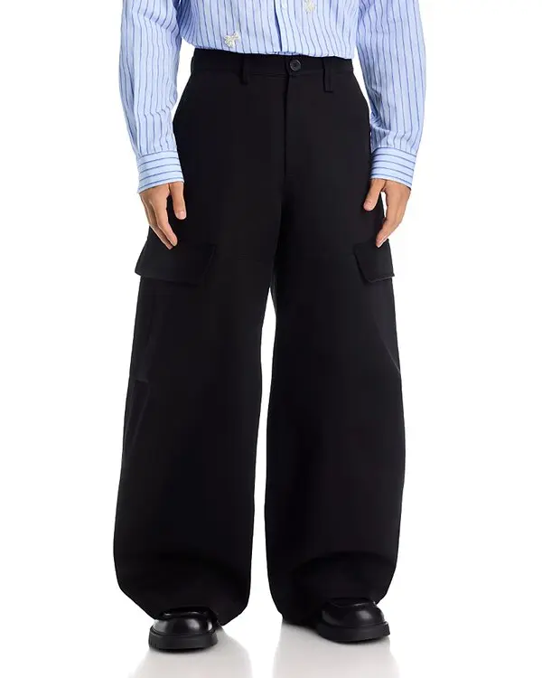 Simone Rocha Cotton Cargo Balloon Panel Trousers