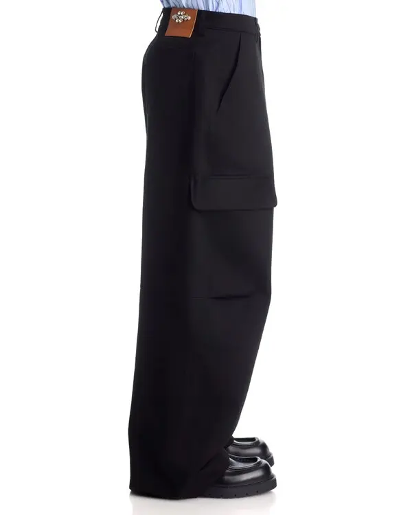 Simone Rocha Cotton Cargo Balloon Panel Trousers