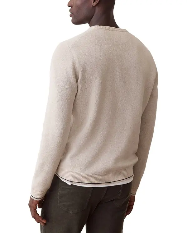 Marine Layer Varsity Relaxed Fit Intarsia Crewneck Sweater
