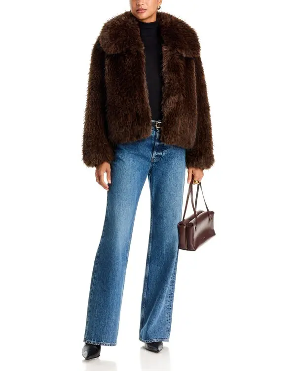 Love Token Plush Faux Fur Jacket