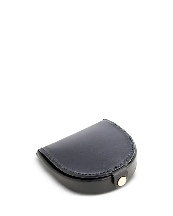 ROYCE NEW YORK Leather Coin Holder - Black