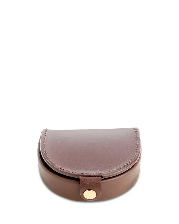 ROYCE NEW YORK Leather Coin Holder - Brown