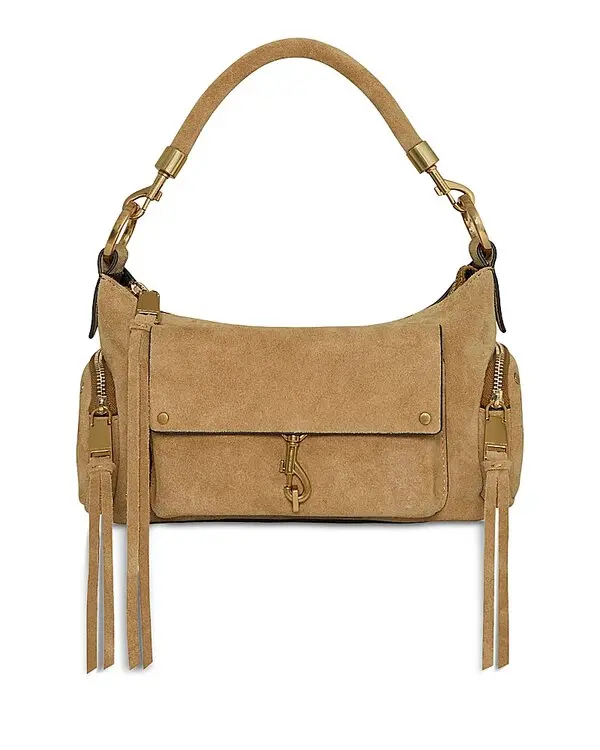 Rebecca Minkoff M. A.b Utility Medium Suede Shoulder Bag - Chestnut