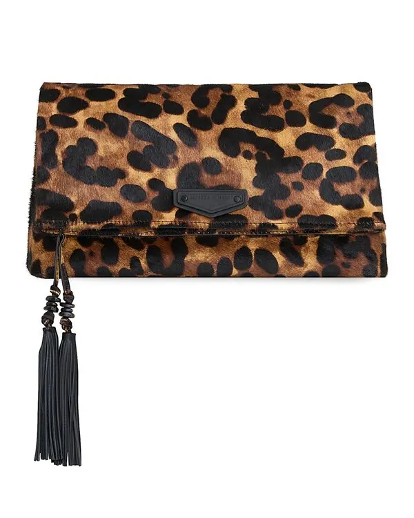 Rebecca Minkoff Tessa Medium Leopard Print Calf Hair Convertible Clutch
