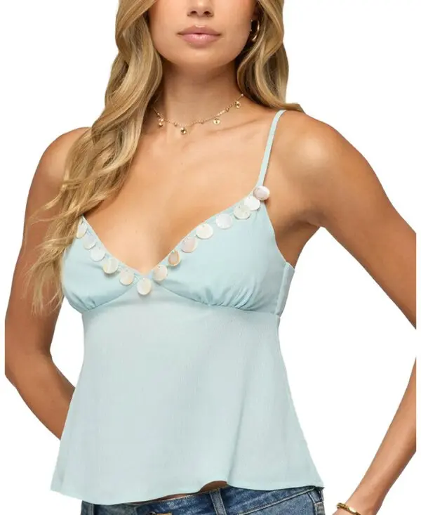 EDIKTED Willah Coastal Charm Babydoll Top