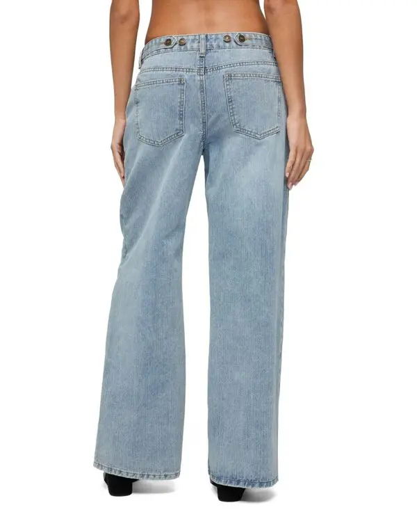 EDIKTED Darynne Low Rise Baggy Jeans