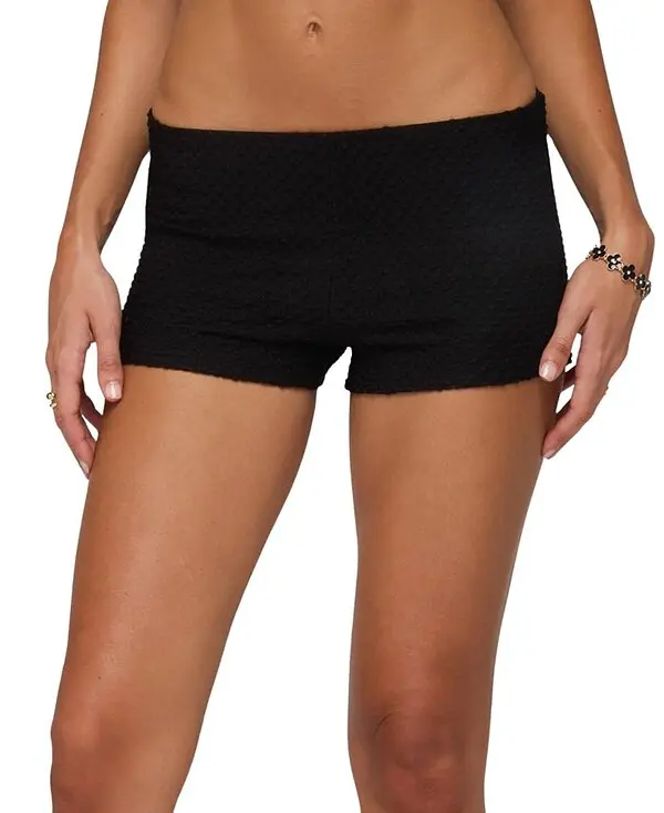 EDIKTED Atile Textured Micro Shorts - Black
