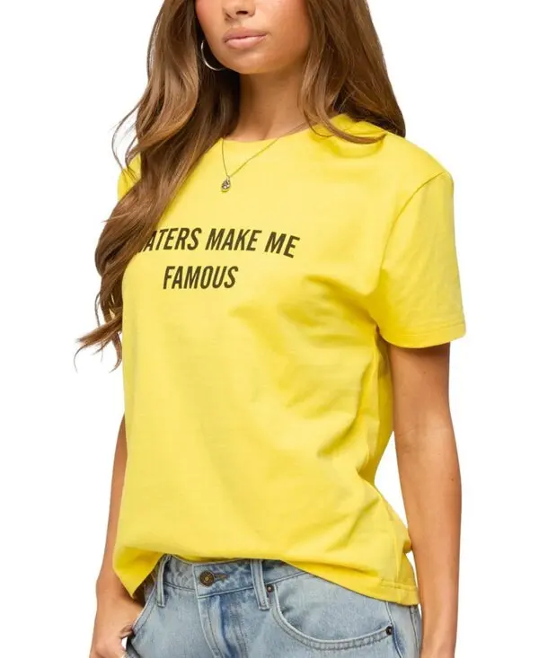EDIKTED Haters Make Me Famous T Shirt