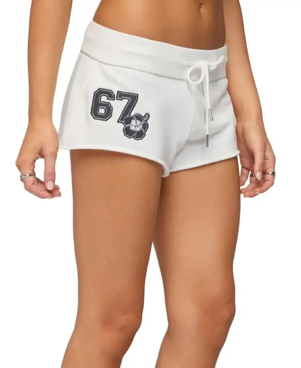 EDIKTED 67 Hibiscus Micro Shorts