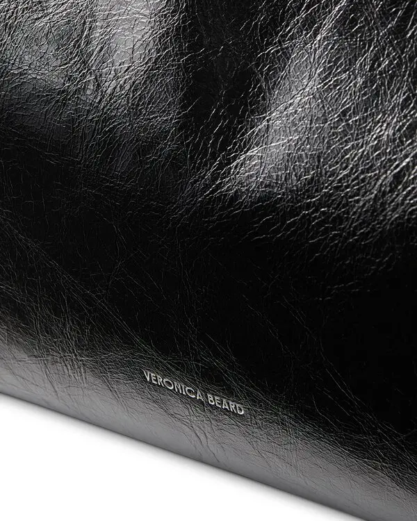 Veronica Beard Crinkle Leather Shoulder Bag